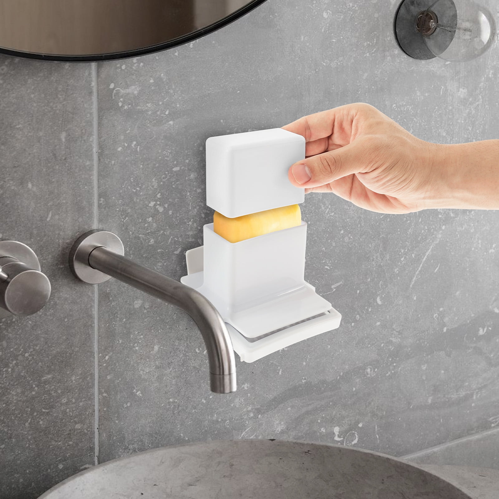 Grace 4pcs Wall Mounted Soap Grinding Box Manual Bar Soap Shredder ...