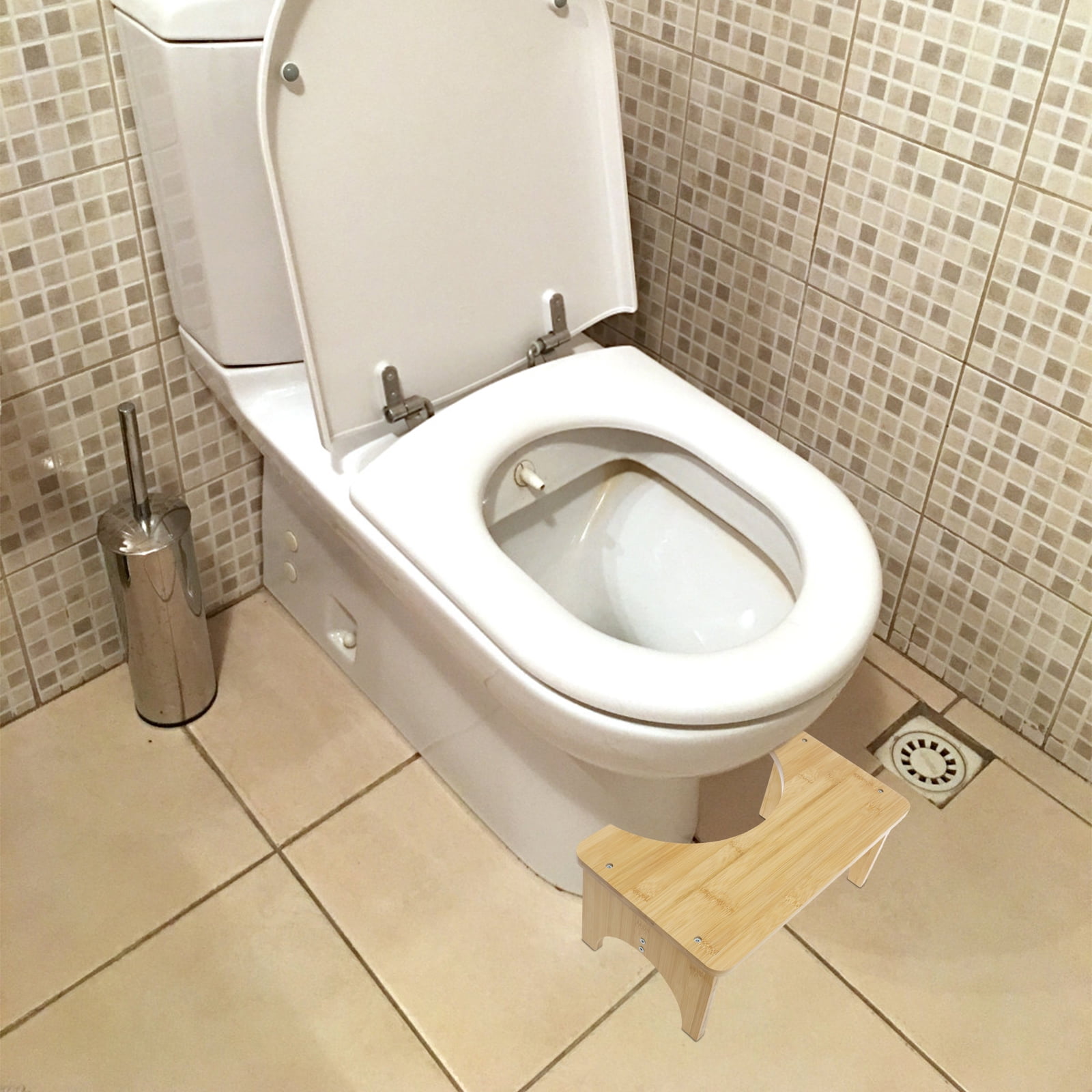 Grace Bathroom Potty Stool Foldable Potty Poop Stool Nonslip Toilet ...