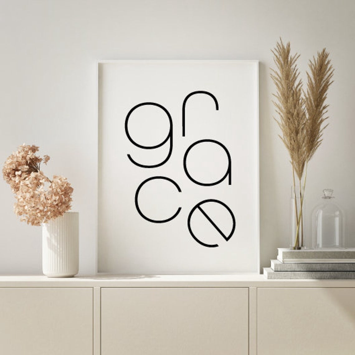 Grace Black And White Print, Unframed Paper Poster 24x36in - Walmart.com