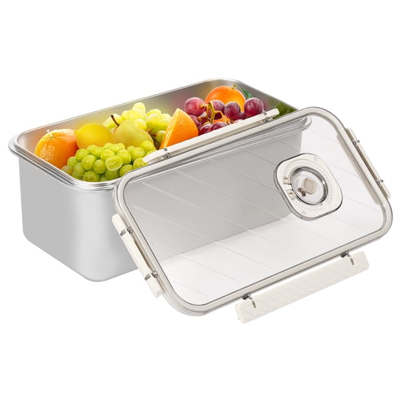 Grace Bread Box Stainless Steel Bread Keeper with Airtight Lid Large ...
