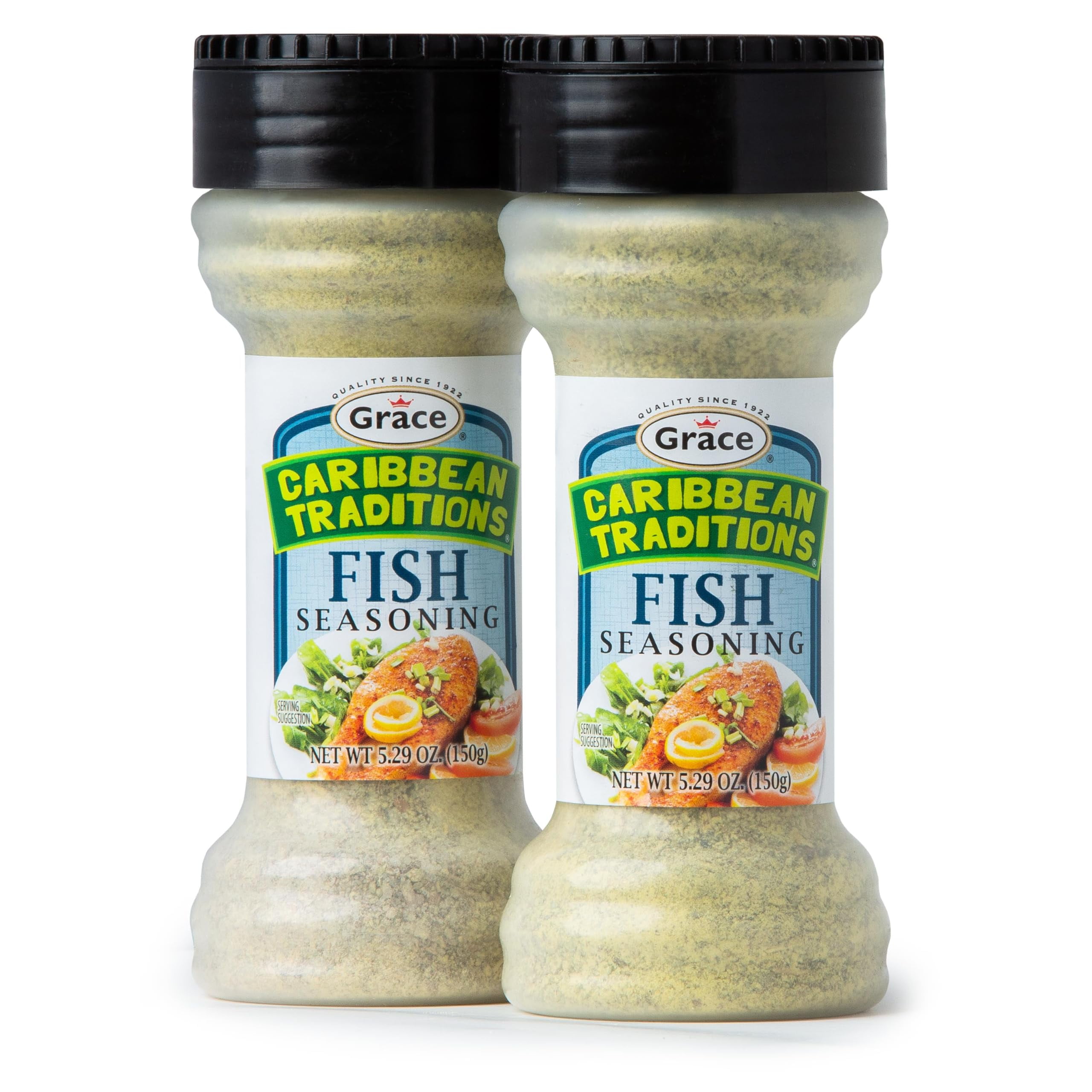Grace Caribbean Traditions SCH4 Seasonings - 2 Pack - Fish Spices ...