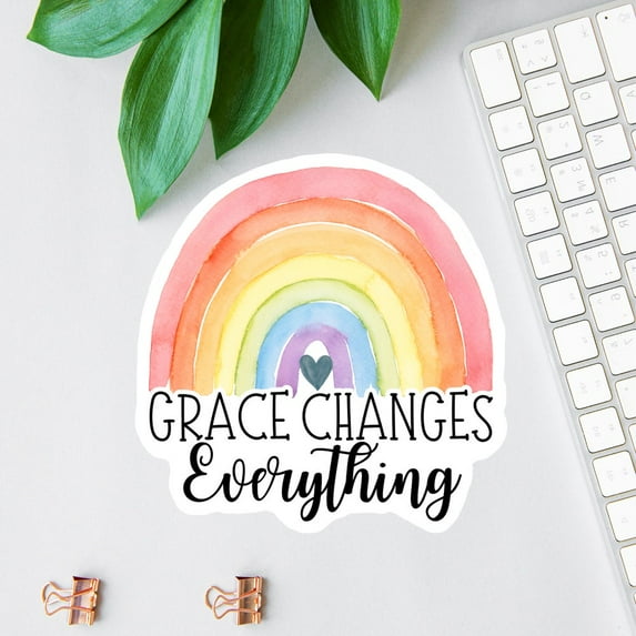 Grace Changes Everything Sticker, Bible Sticker, Bible Journal Sticker ...