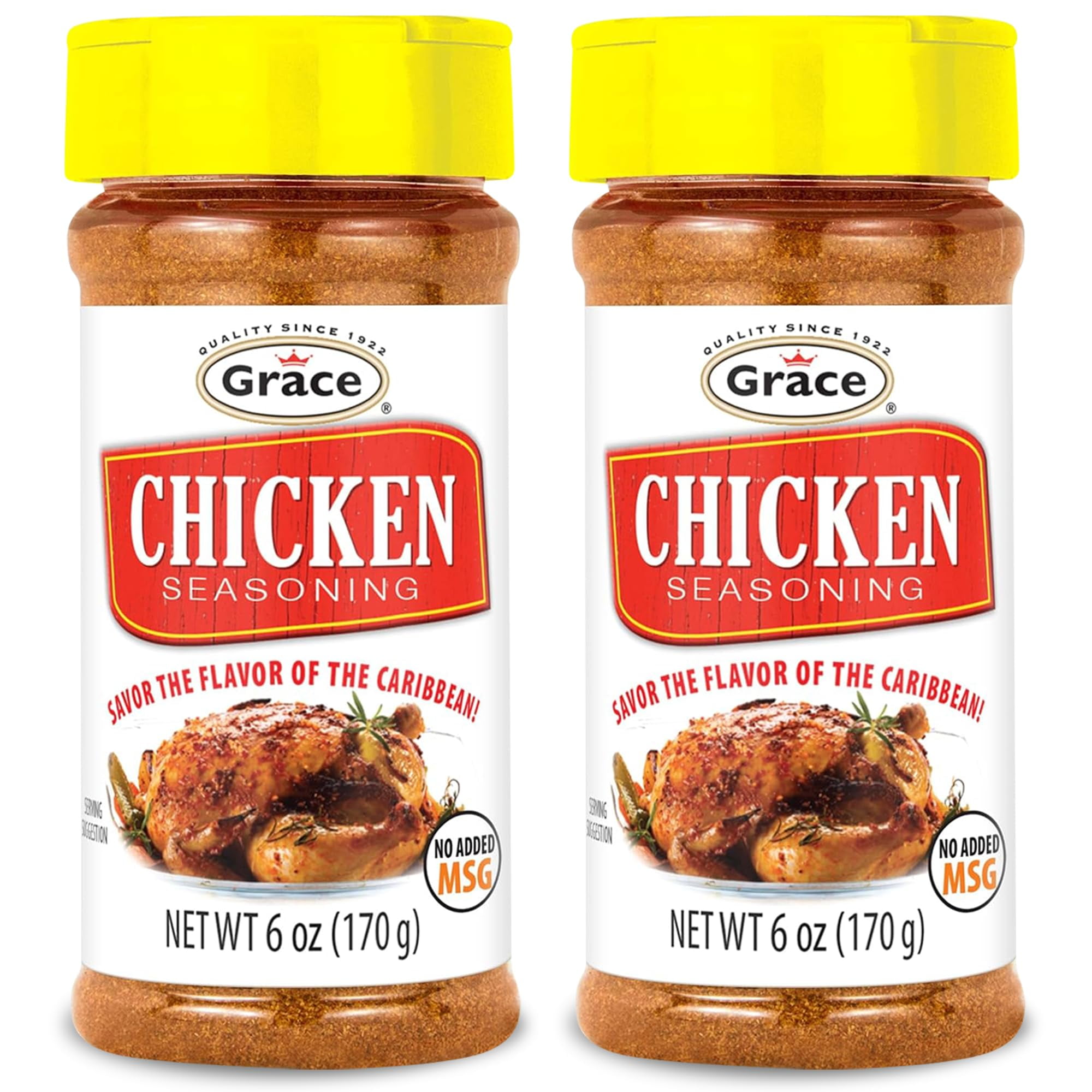 Grace Chicken Seasoning 6oz YPF5 - 2 Pack - Jamaican Chicken Rub ...