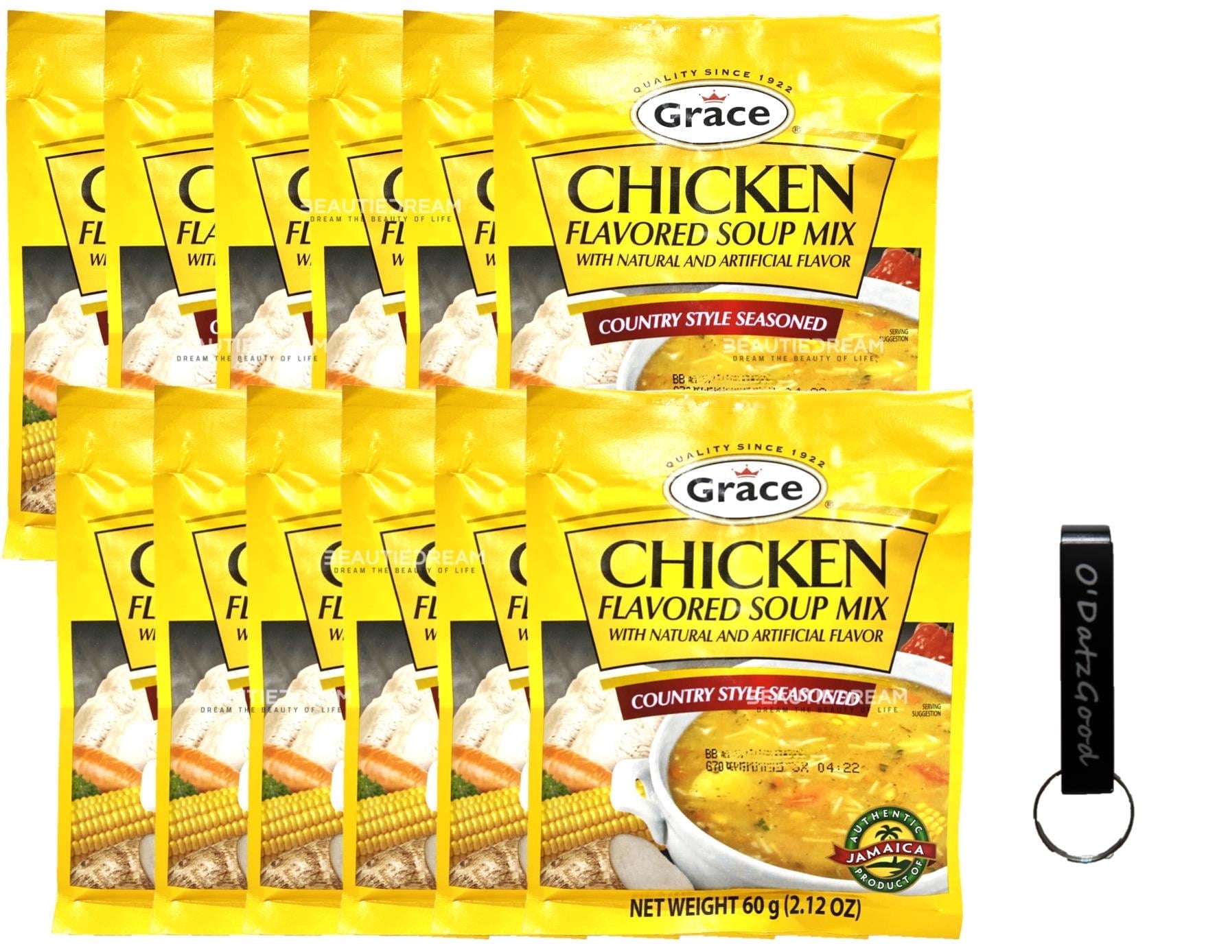 Grace Chicken Soup Mix 2.12 oz (60g) Pack of 12 Packaged w/ ODatzGood ...