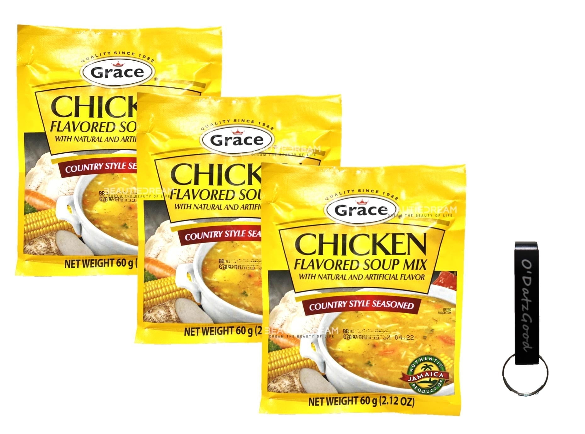 Grace Chicken Soup Mix 2.12 oz (60g) Pack of 3 Packaged w/ ODatzGood ...