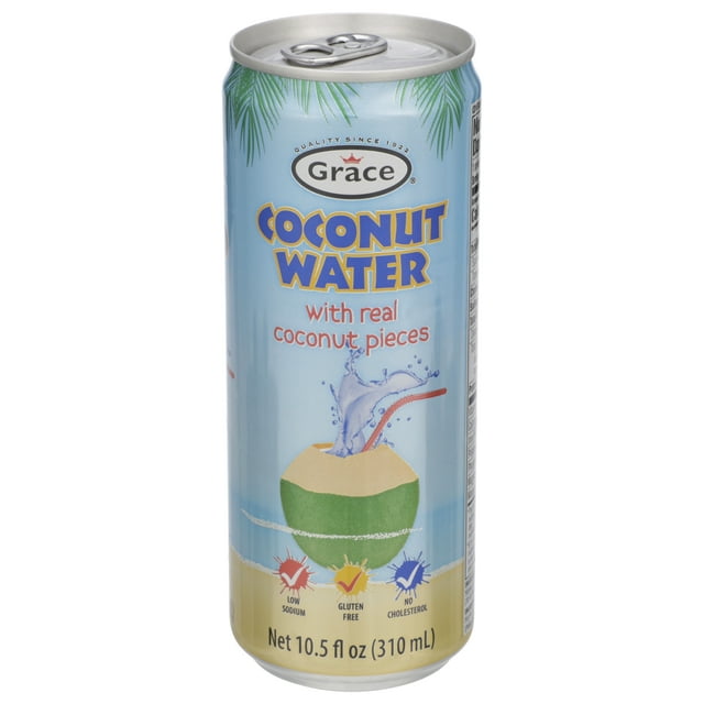 Grace Coconut Water With Pulp, 10.5 fl oz Bottle - Walmart.com