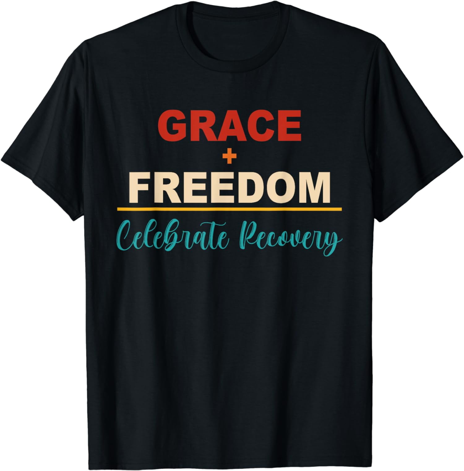 Grace+Freedom Celebrate Recovery Peace Love Apparel T-Shirt - Walmart.com