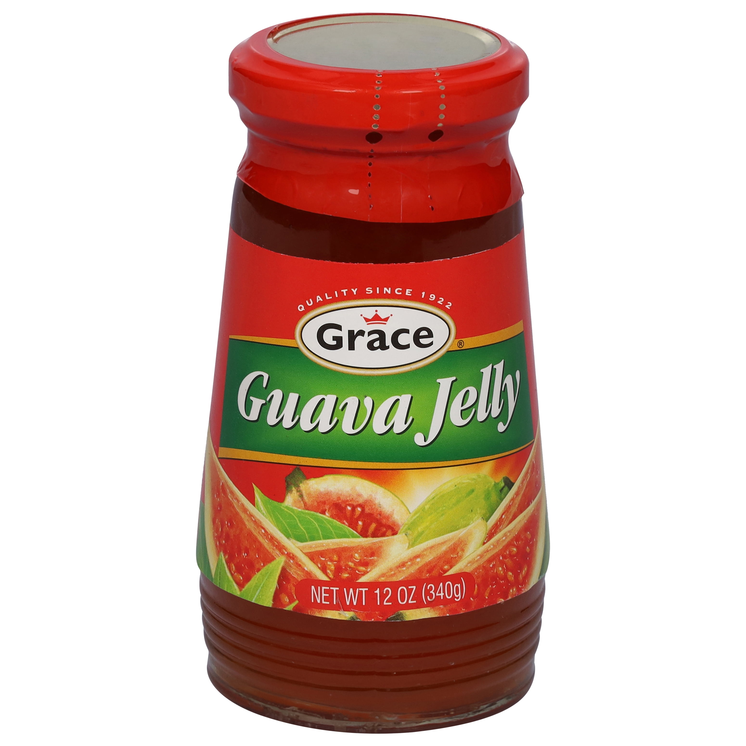 Grace Guava Jelly, 12oz Jar - Tropical Preserved Jam with Cane Sugar ...