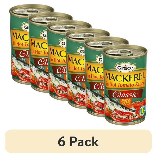 (6 pack) Grace Hot &s Spicy Mackerel 5.5 oz, 50 Pack - Walmart.com