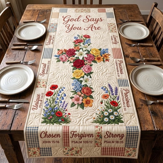 Grace In Flight Quilted Table Runner - Walmart.com