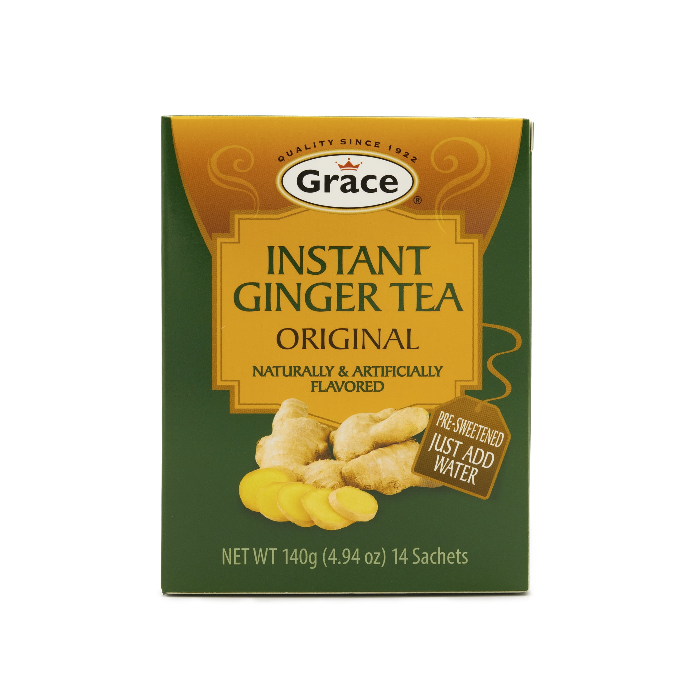 Grace Instant Ginger Tea, 14 Pack Box - Walmart.com