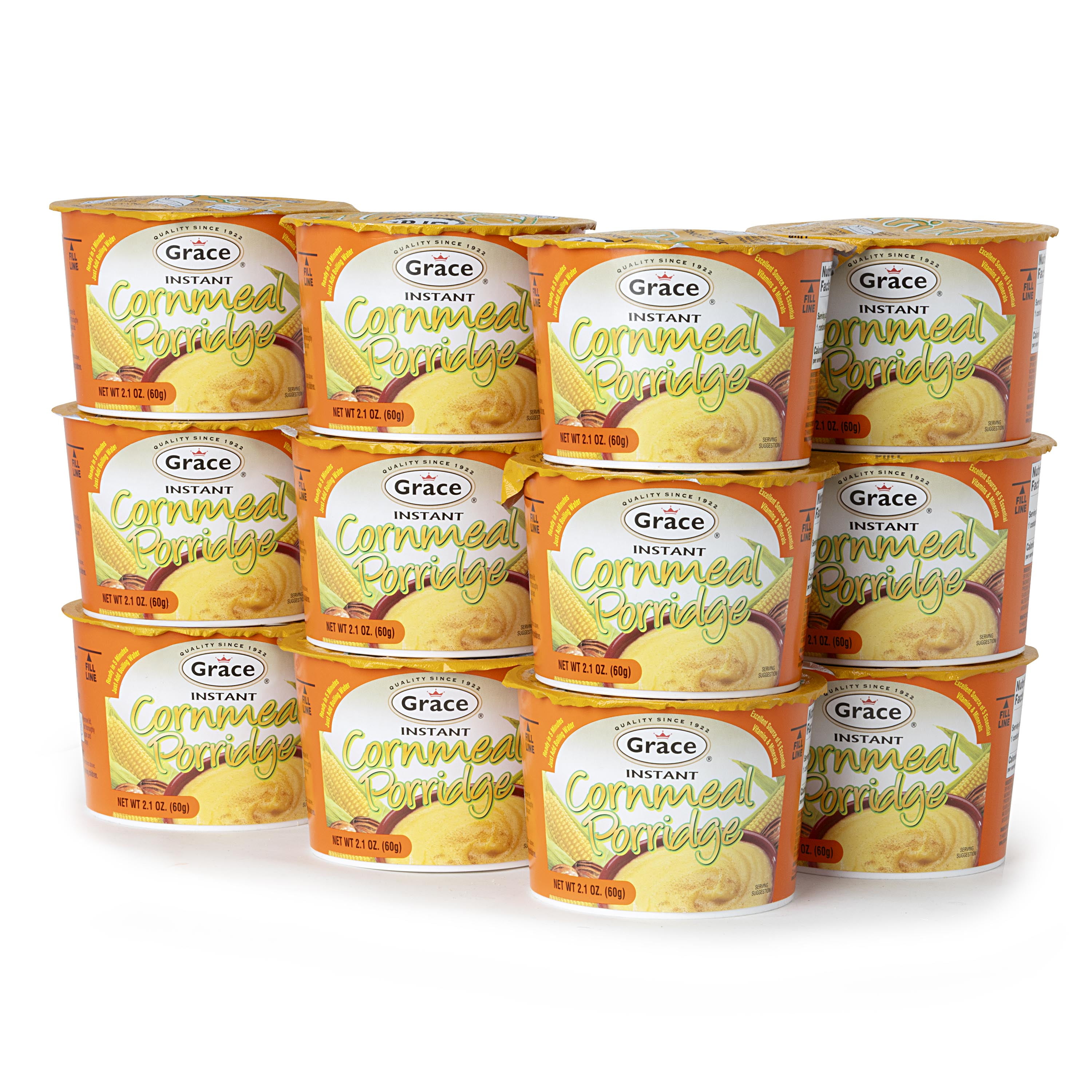 Grace Instant Porridge Corn Meal 2.12oz -12 Pack - Walmart.com