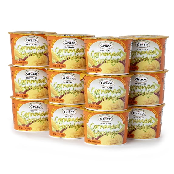 Grace Instant Porridge Corn Meal 2.12oz -12 Pack - Walmart.com