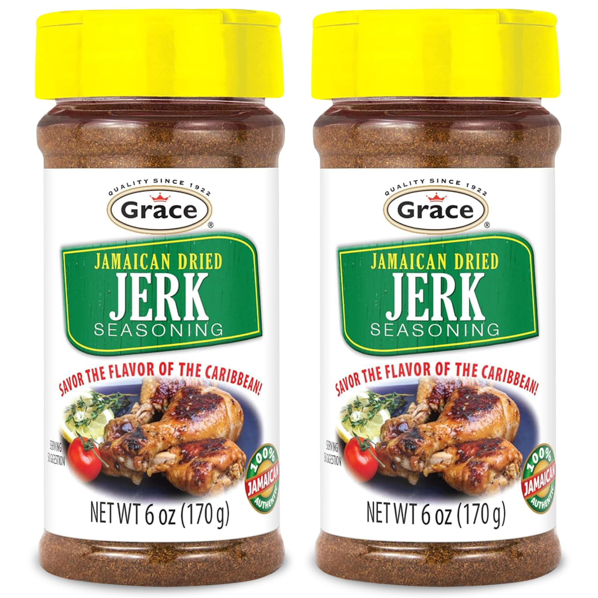 Grace Jamaican Dried Jerk Seasoning 6oz BSL1 - 2 Pack - Walmart.com