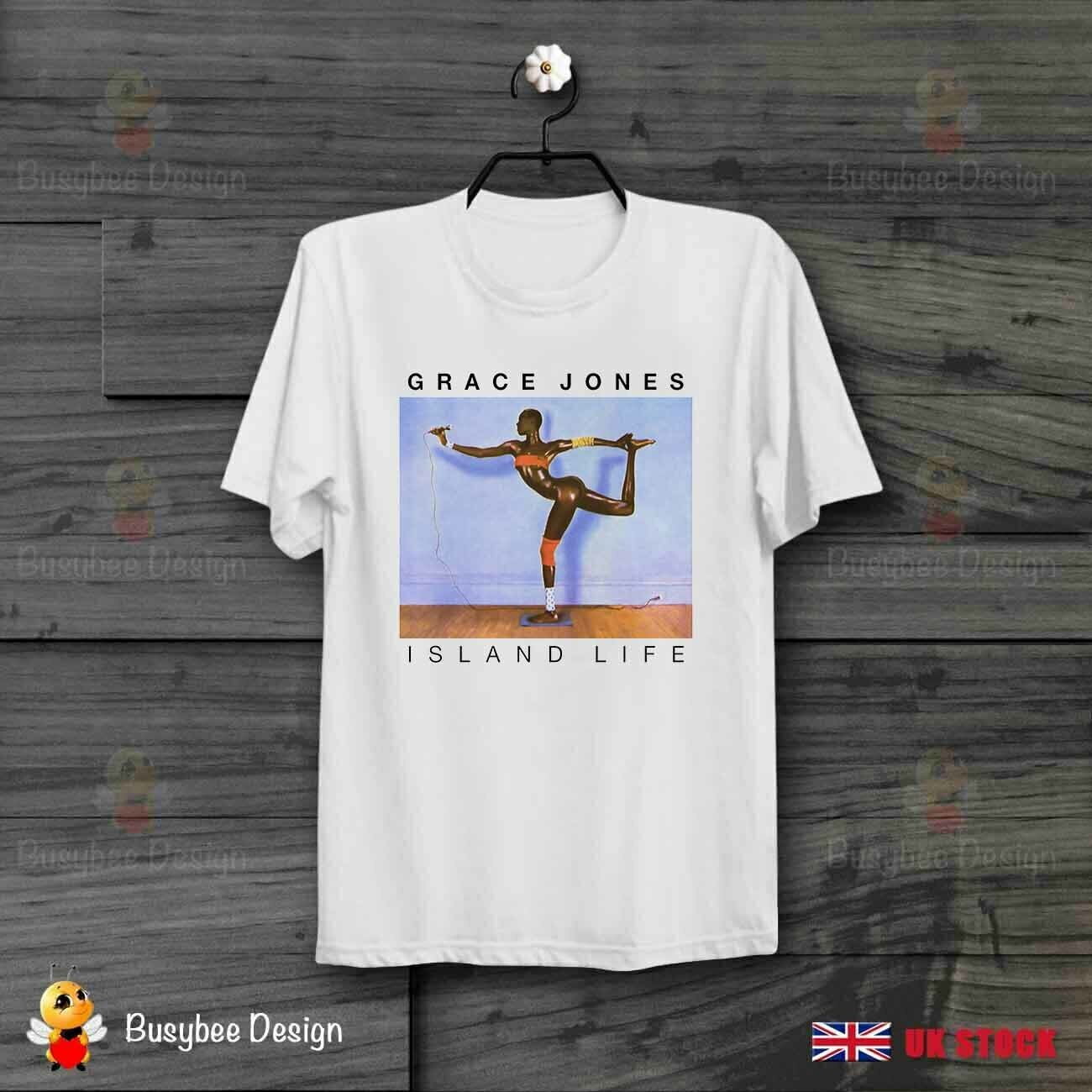 Grace Jones Island Life Model Singer Actress Retro CooL Unisex T Shirt ...