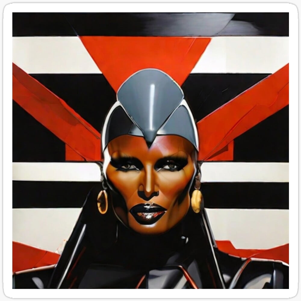 Grace Jones Sticker Phone Decal Water Bottle Stickers Car Decals ...