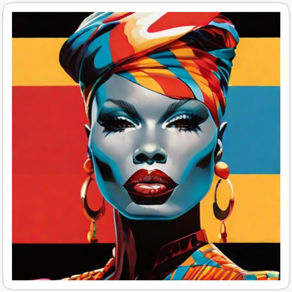 Grace Jones Sticker Phone Decal Water Bottle Stickers Car Decals ...