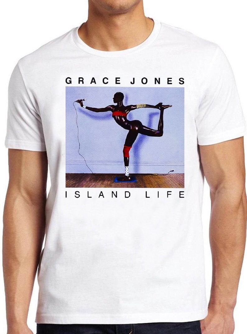 Grace Jones T Shirt Island Life Model Singer Retro Cool Top Tee ...
