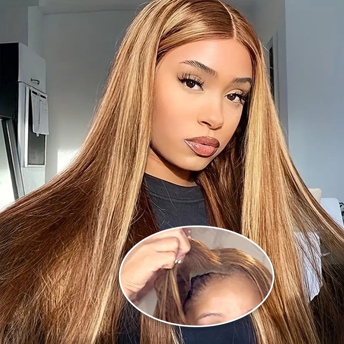 Grace Length Wear and Go Glueless Wigs Human Hair 4/27 Highlight ...