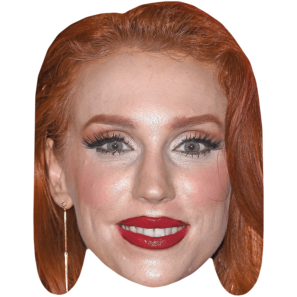 Grace McClung (Lipstick) Celebrity Mask, Flat Card Face, Fancy Dress ...