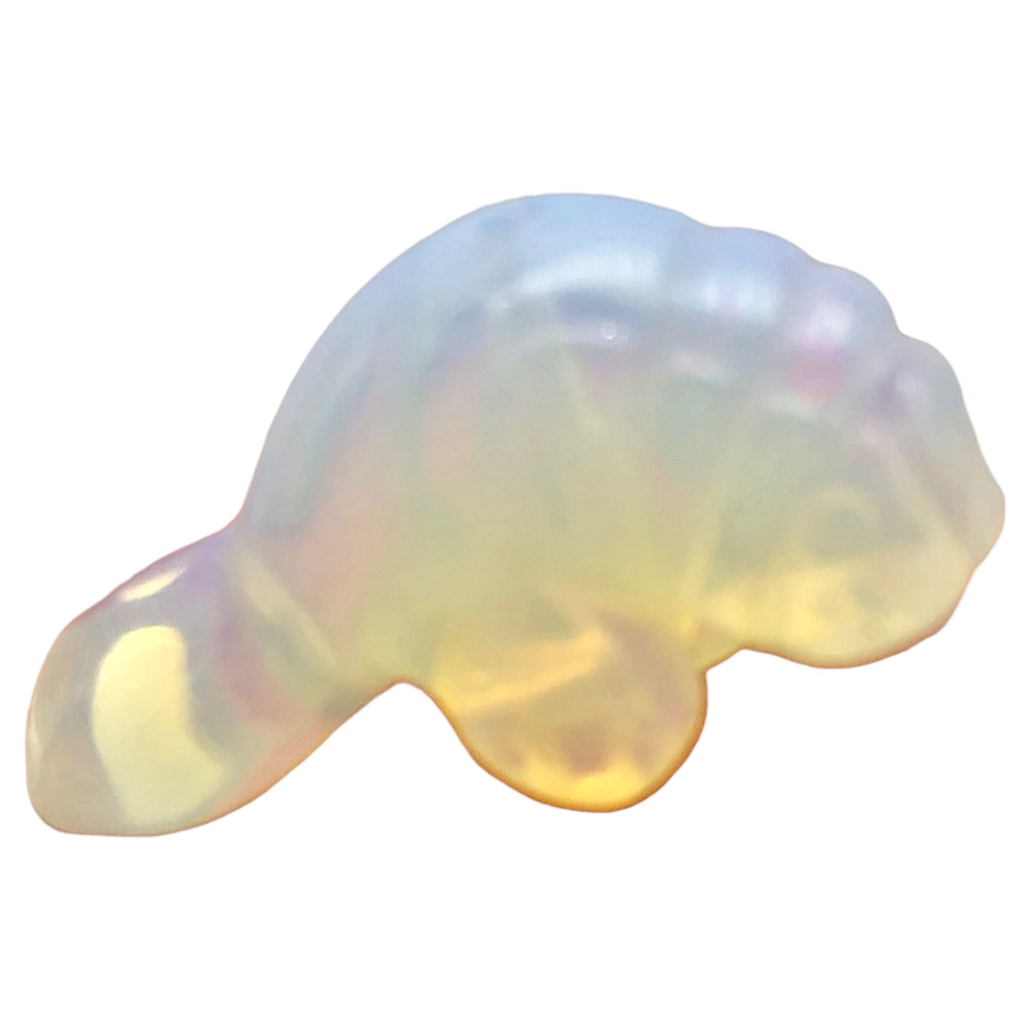 Grace! Opalized Glass Carved Manatee Animal Figurine | 27x11x12mm ...