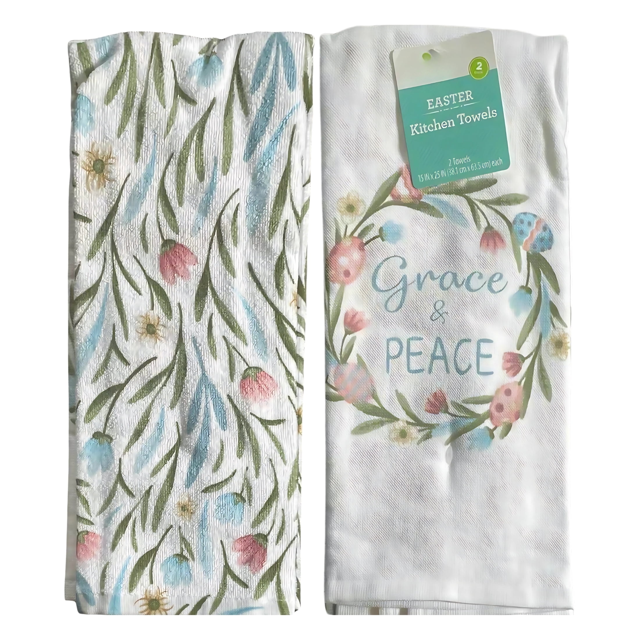 Grace & Peace Easter Kitchen Towels 25x15 Inch for Seasonal Summer Home ...