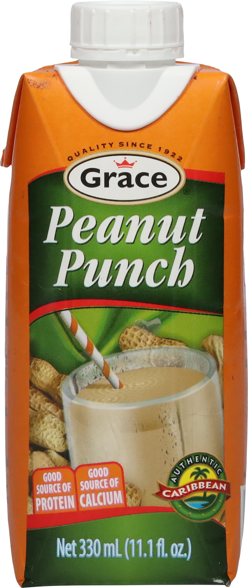 Grace Peanut Punch Drink, 11 FL OZ Carton - Walmart.com