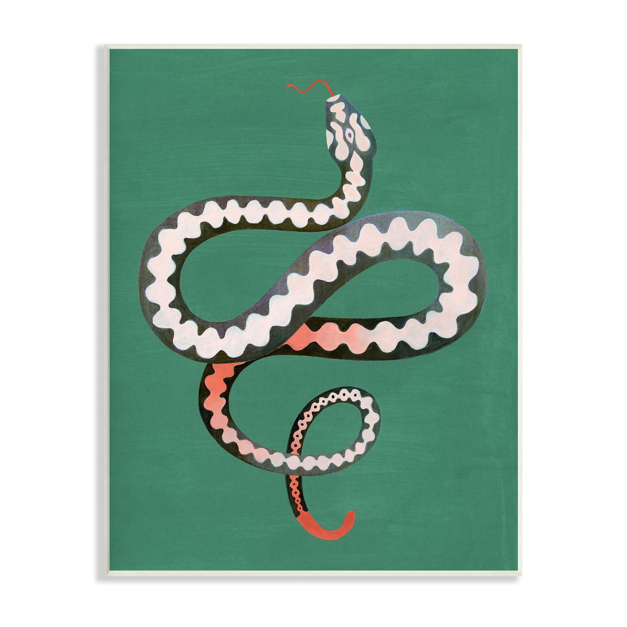 Stupell Industries Flexible Viper Symbol Snake Reptile Vivid Portrait ...