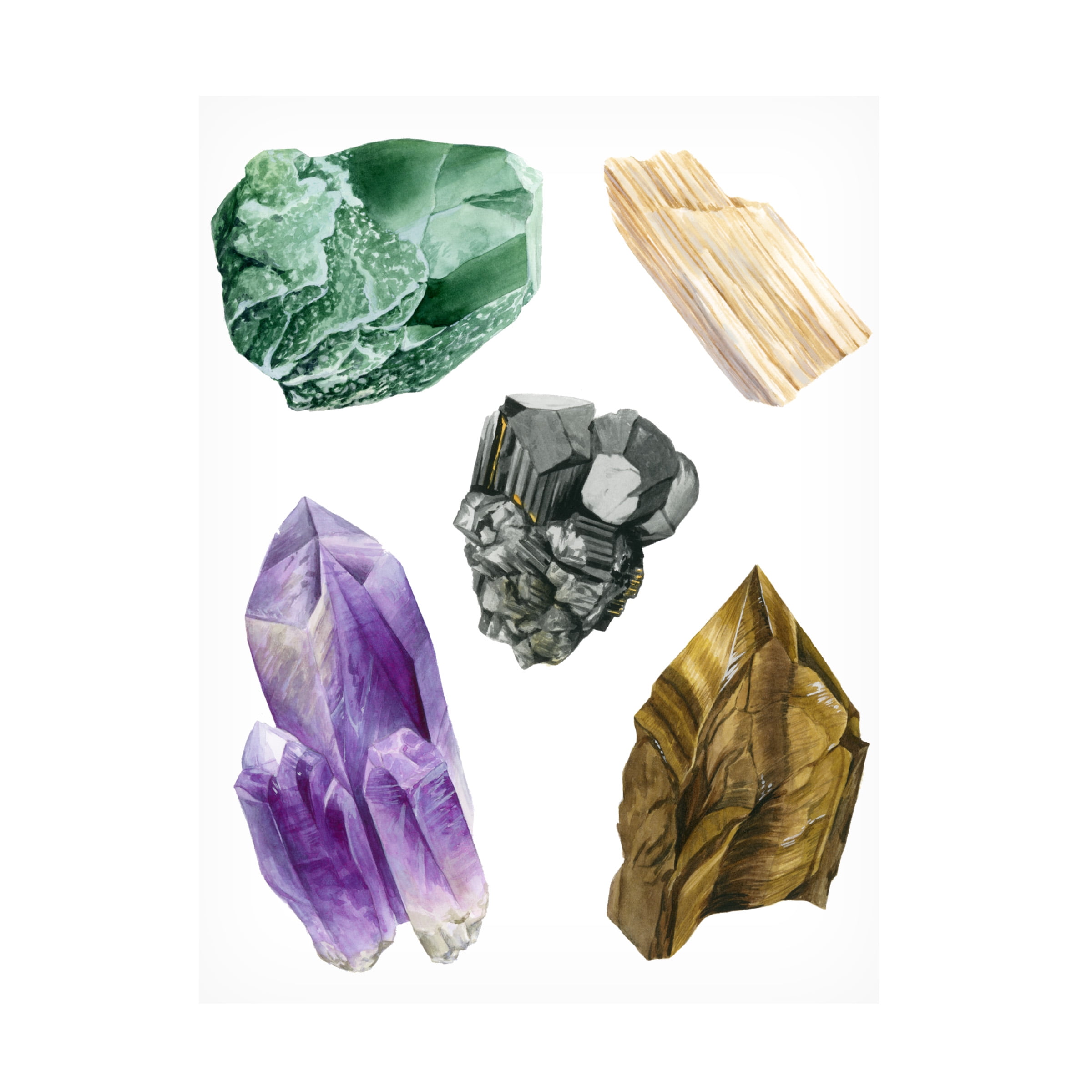 Grace Popp 'Healing Crystals II' Canvas Art - Walmart.com