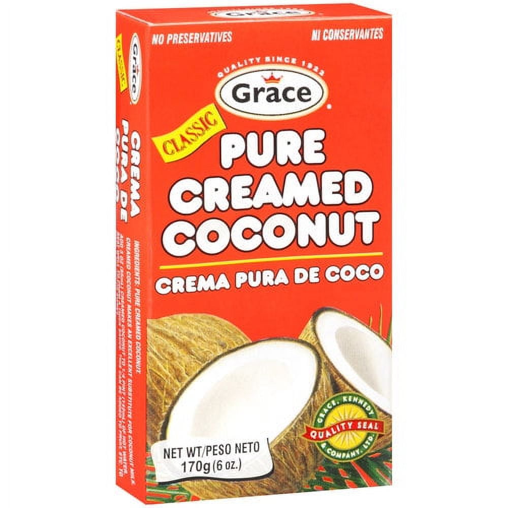 Grace Pure Creamed Coconut for Real Cooking, 170g - Walmart.com