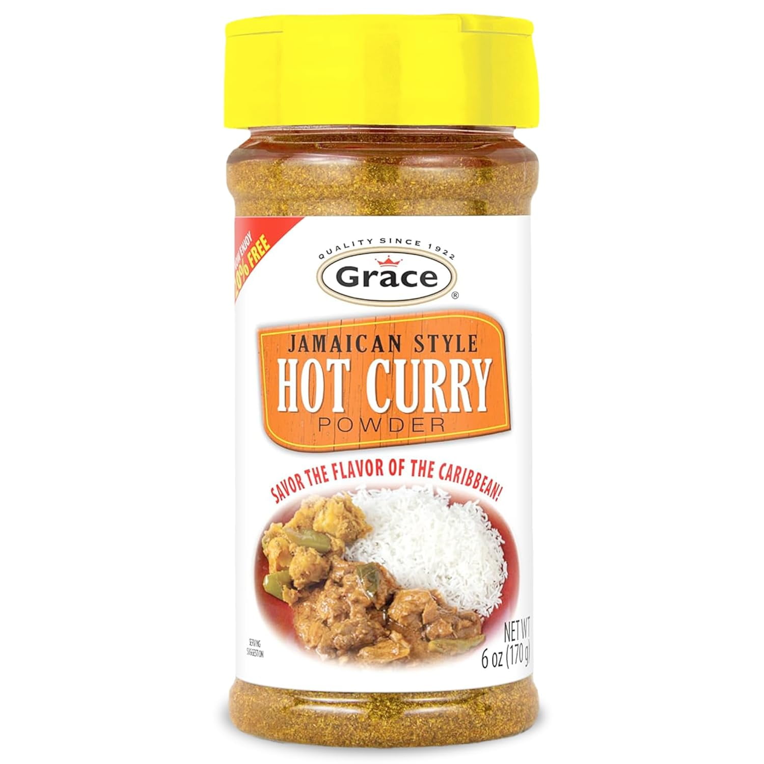 Grace Seasoning Curry Powder Hot Jamaican (12 Pack) 6 oz - Walmart.com