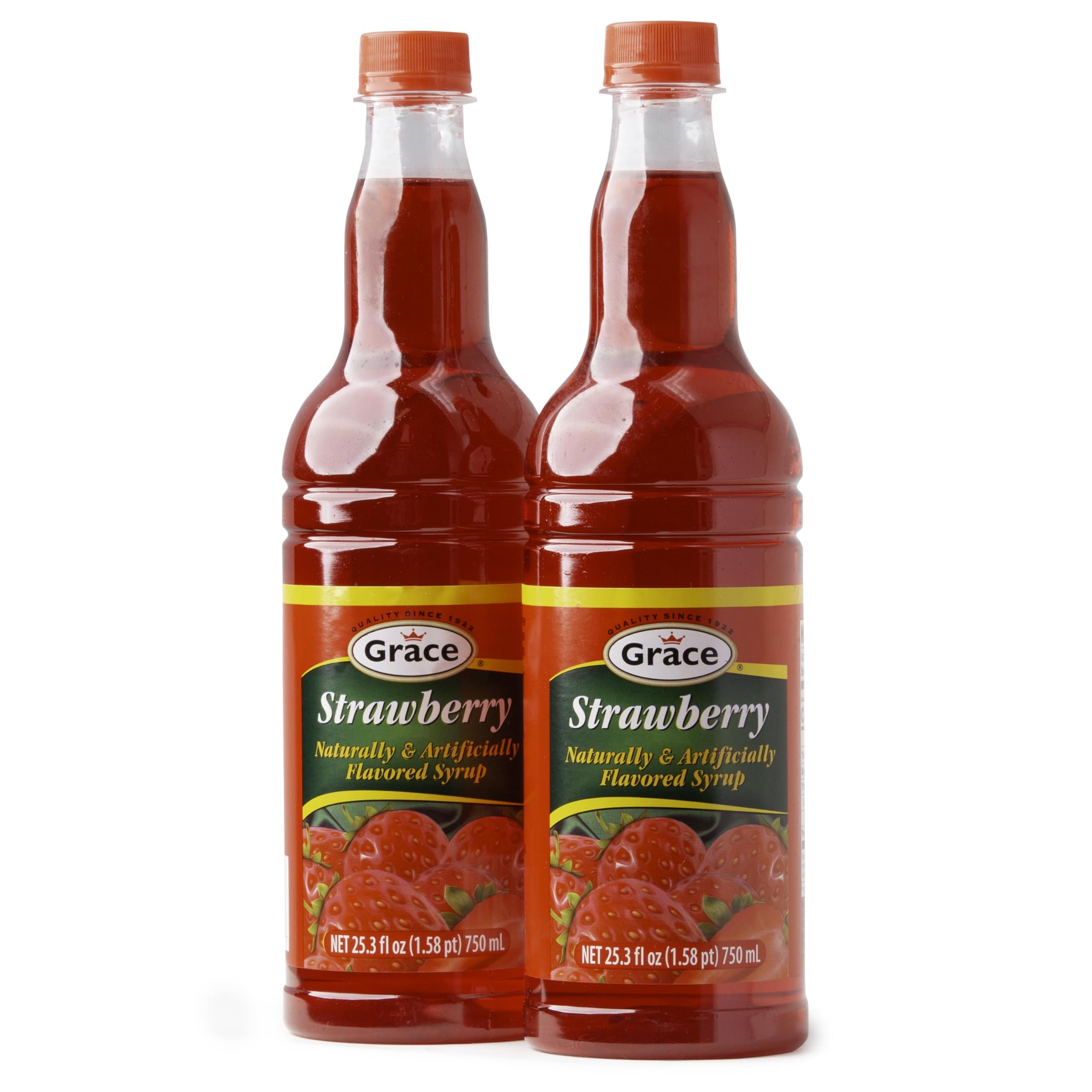 Grace Strawberry Flavored Syrup (2 Pack, Total of 50.6fl.oz) - Walmart.com