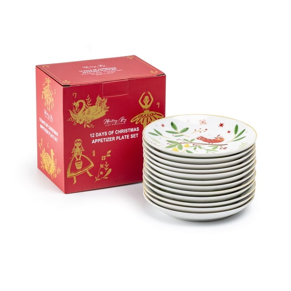 Grace Teaware 12 Days of Christmas 6" Fine Porcelain Appetizer Plate ...