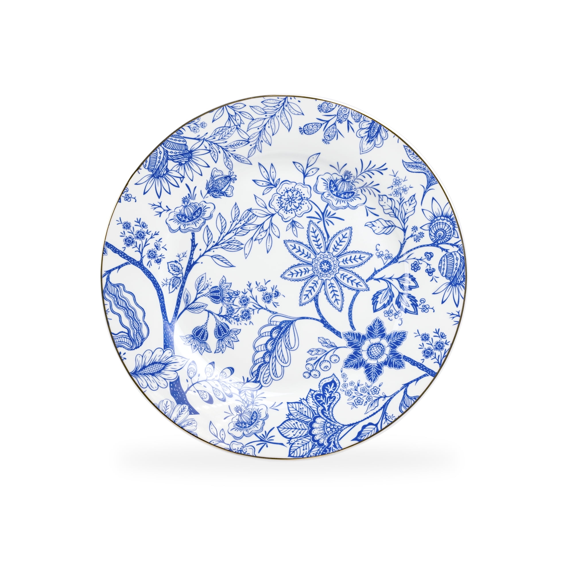 Grace Teaware Blue Blossom 8" Fine Porcelain Dessert Plate - Walmart.com