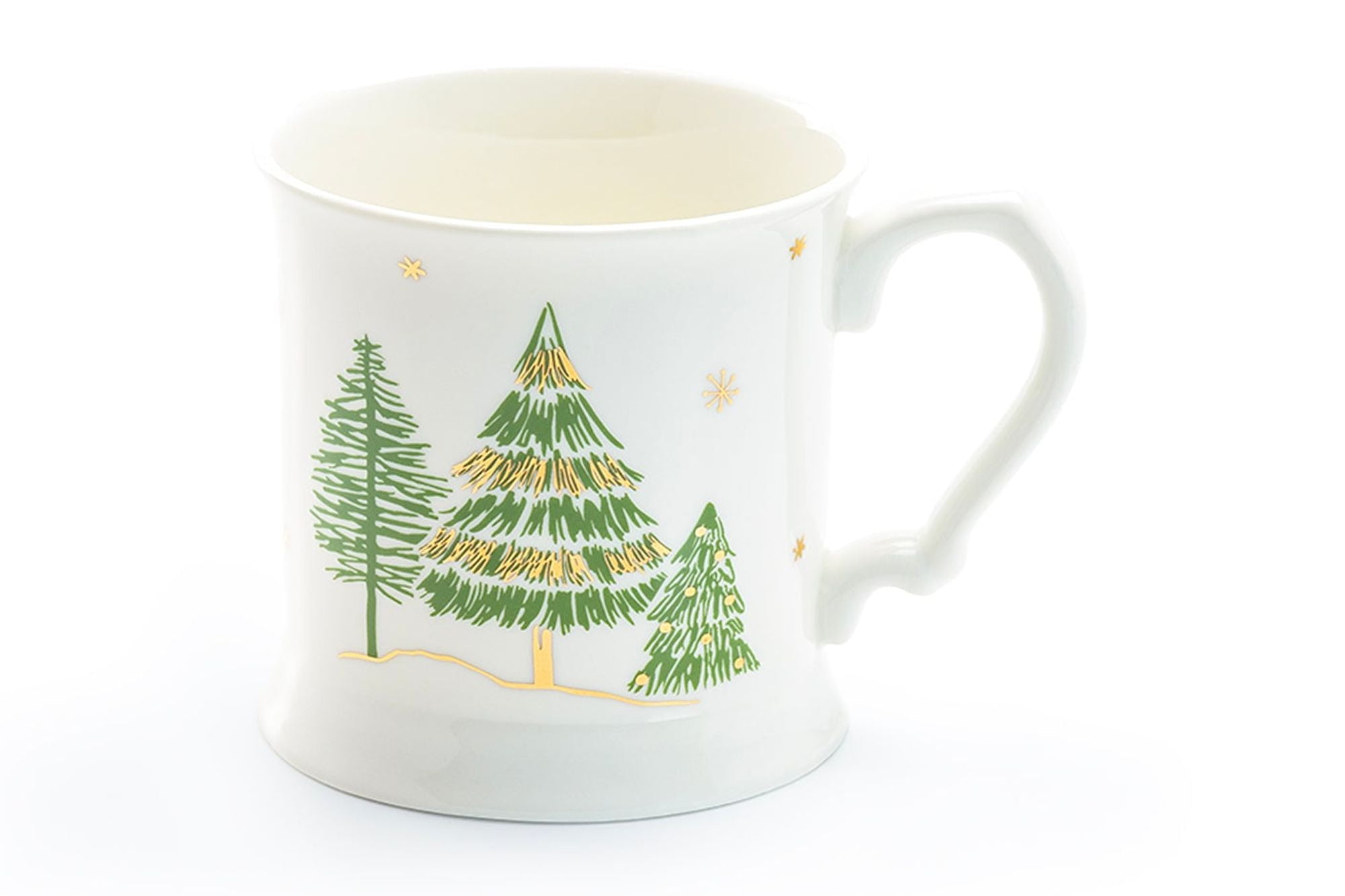 Grace Teaware Christmas Pine Trees 12oz Fine Porcelain Mug - Walmart.com