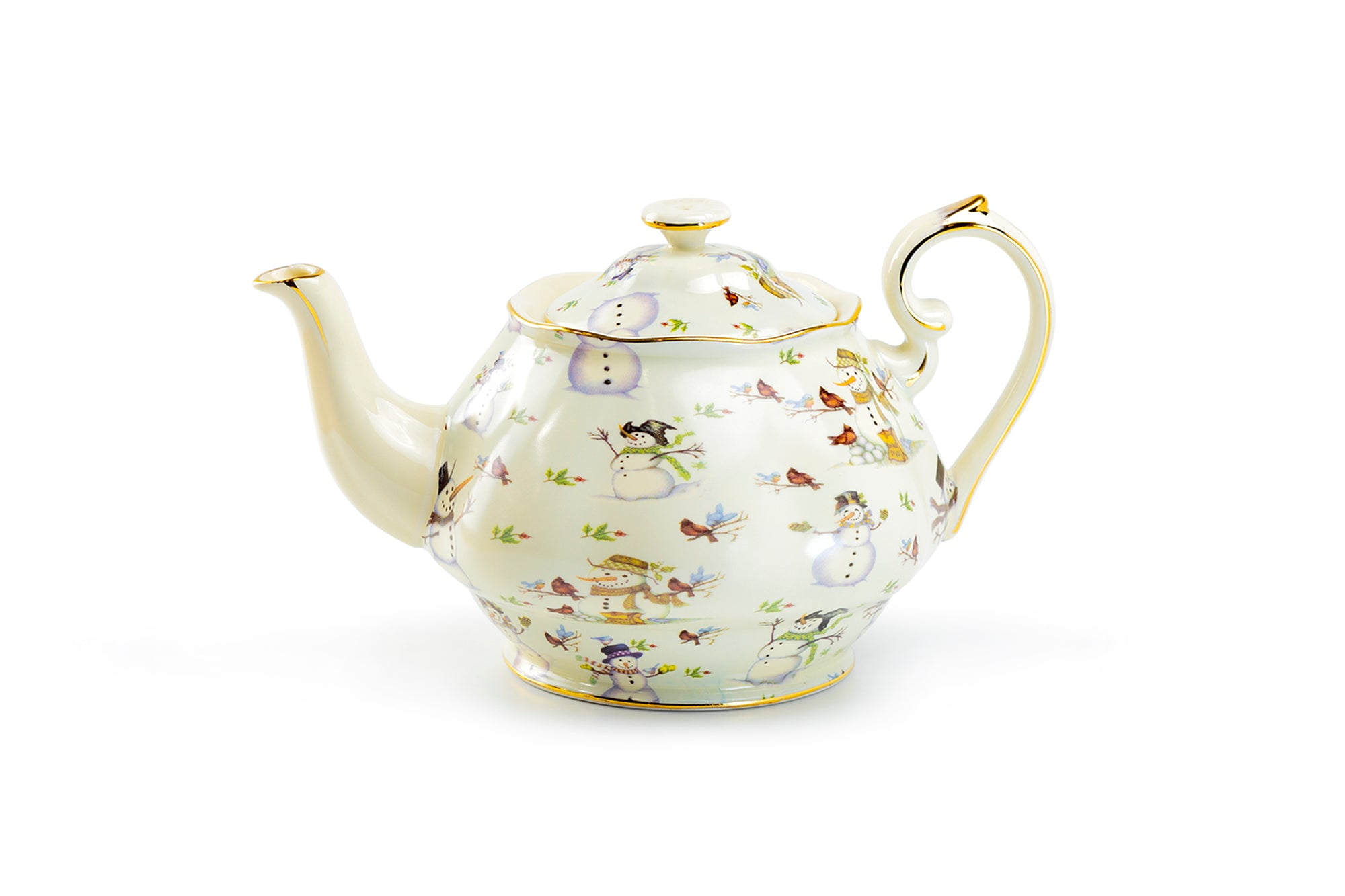 Grace Teaware Holiday Snowman 36oz Fine Porcelain Teapot - Walmart.com