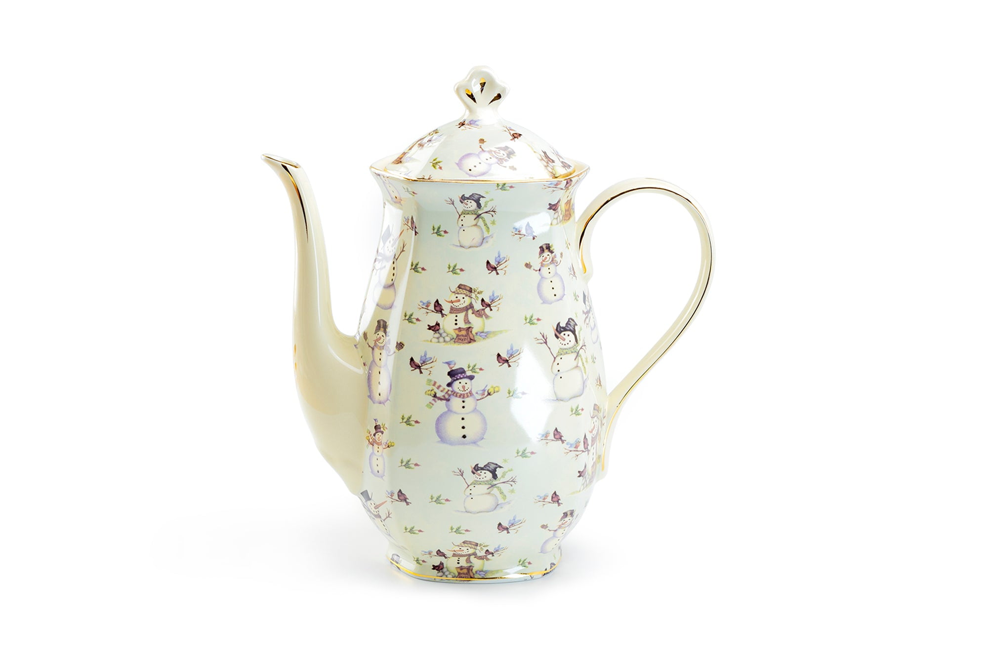 Grace Teaware Holiday Snowman 40oz Fine Porcelain Chocolate Pot ...
