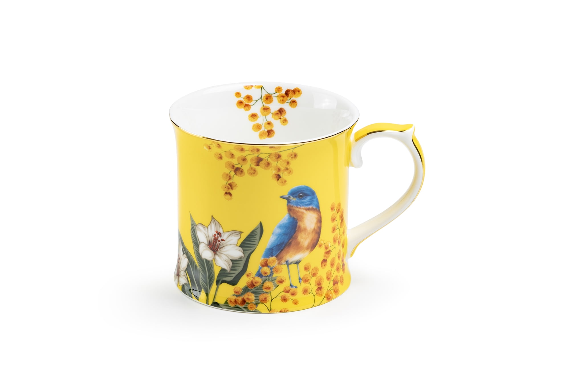 Grace Teaware Lemon Bee Fine Porcelain Cup and Saucer with Gold Trim ...