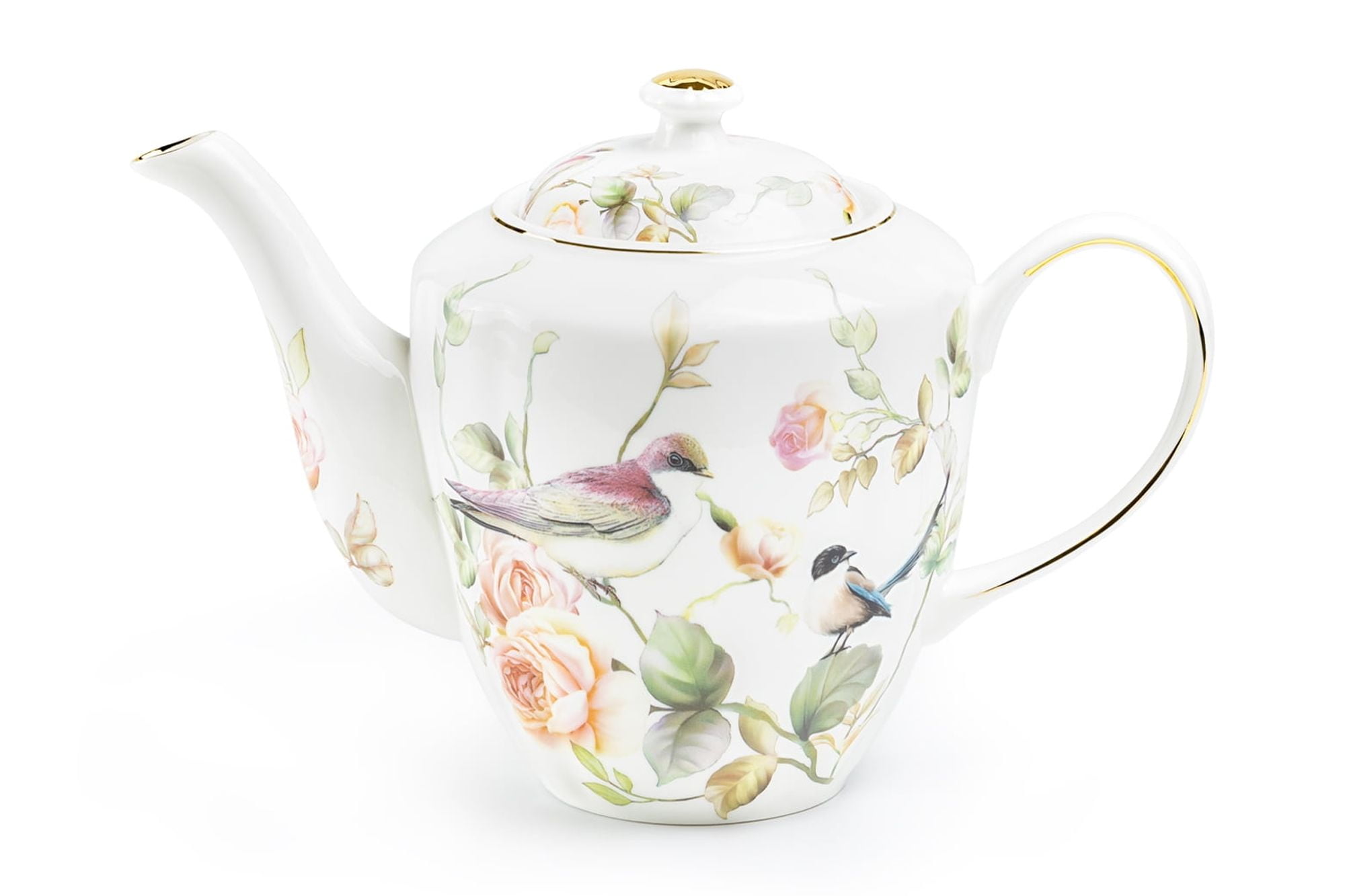 Grace Teaware Magnolia Garden 45oz Fine Porcelain Teapot - Walmart.com