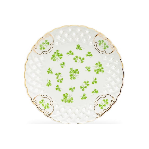 Grace Teaware Set of One 7.5" Shamrock Fine Porcelain Dessert Salad ...