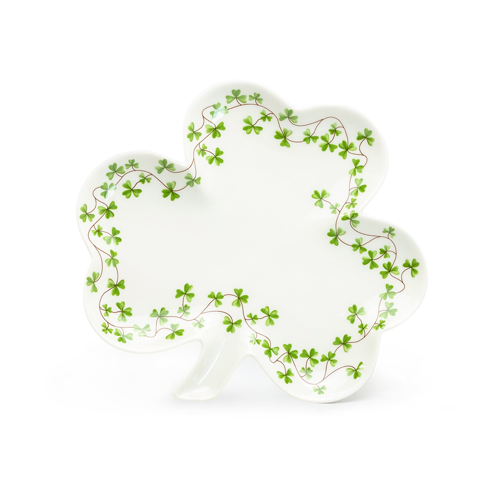 Grace Teaware Shamrock Fine Porcelain Serving Plate Clover Leaf 8.75 ...