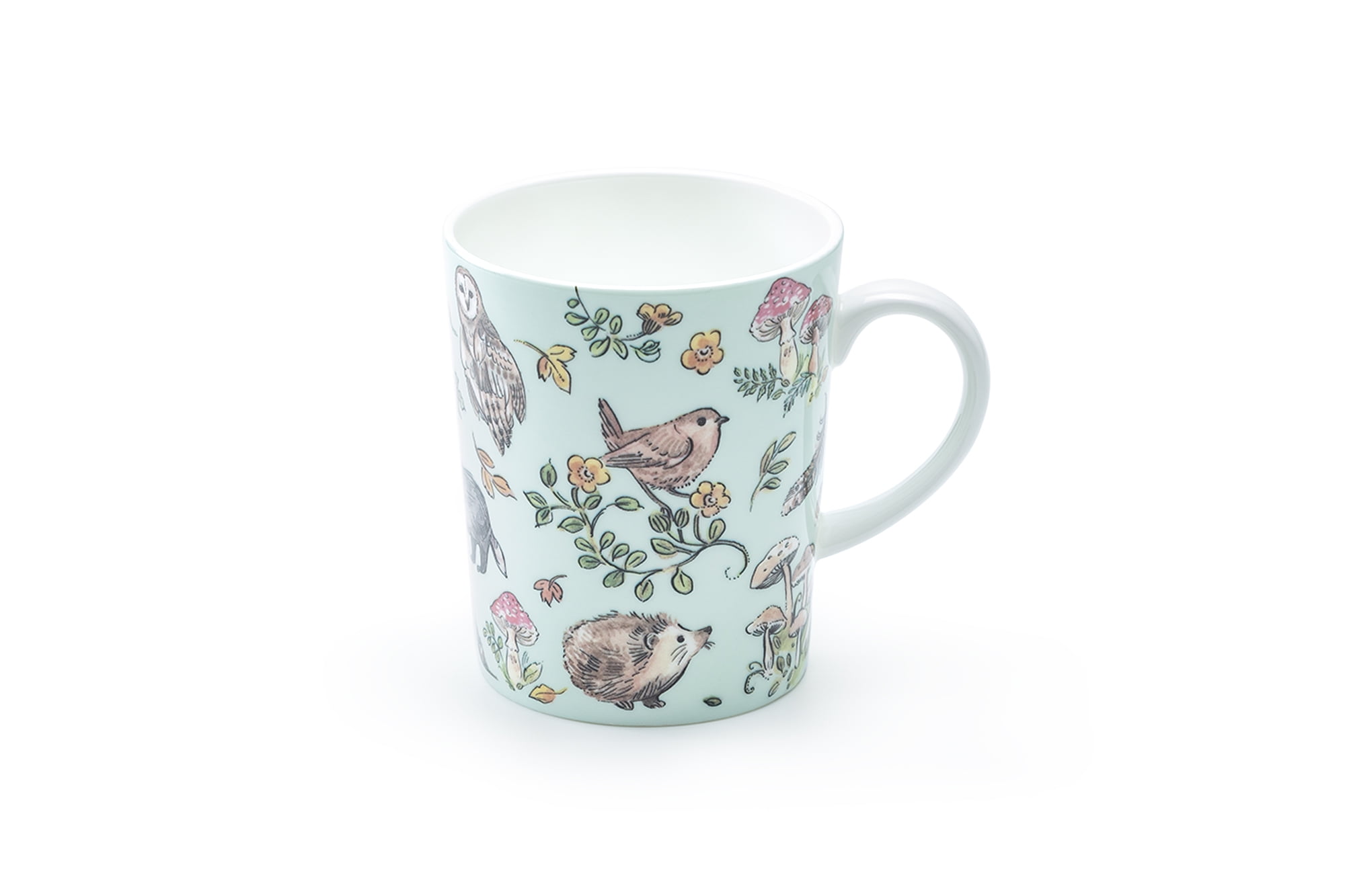 Grace Teaware Spring Forest Friends Blue 12oz Bone China Mug Stechcol ...