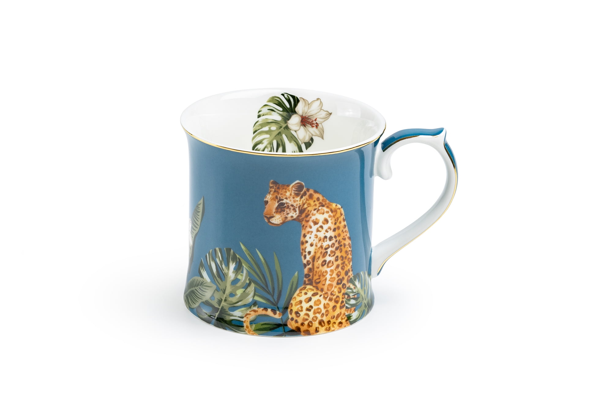 Grace Teaware Tropical Leopard 15oz Fine Porcelain Mug - Walmart.com