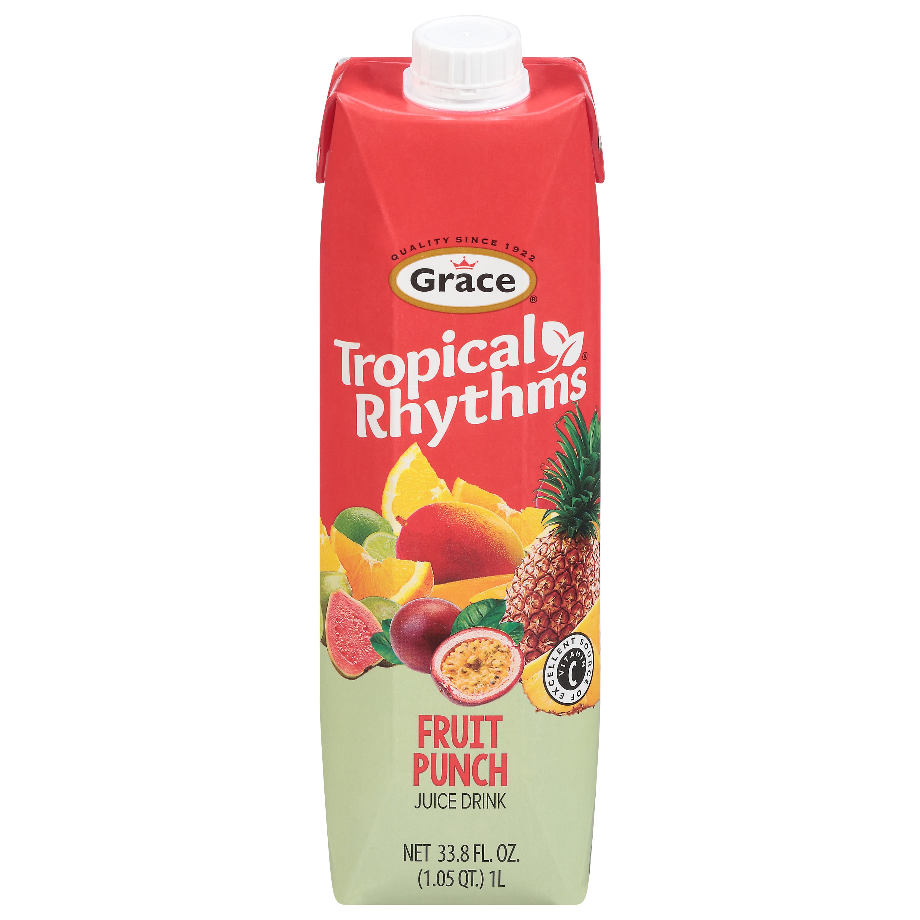 Grace Tropical Rhythms Fruit Punch, 33.8 fl oz - Walmart.com