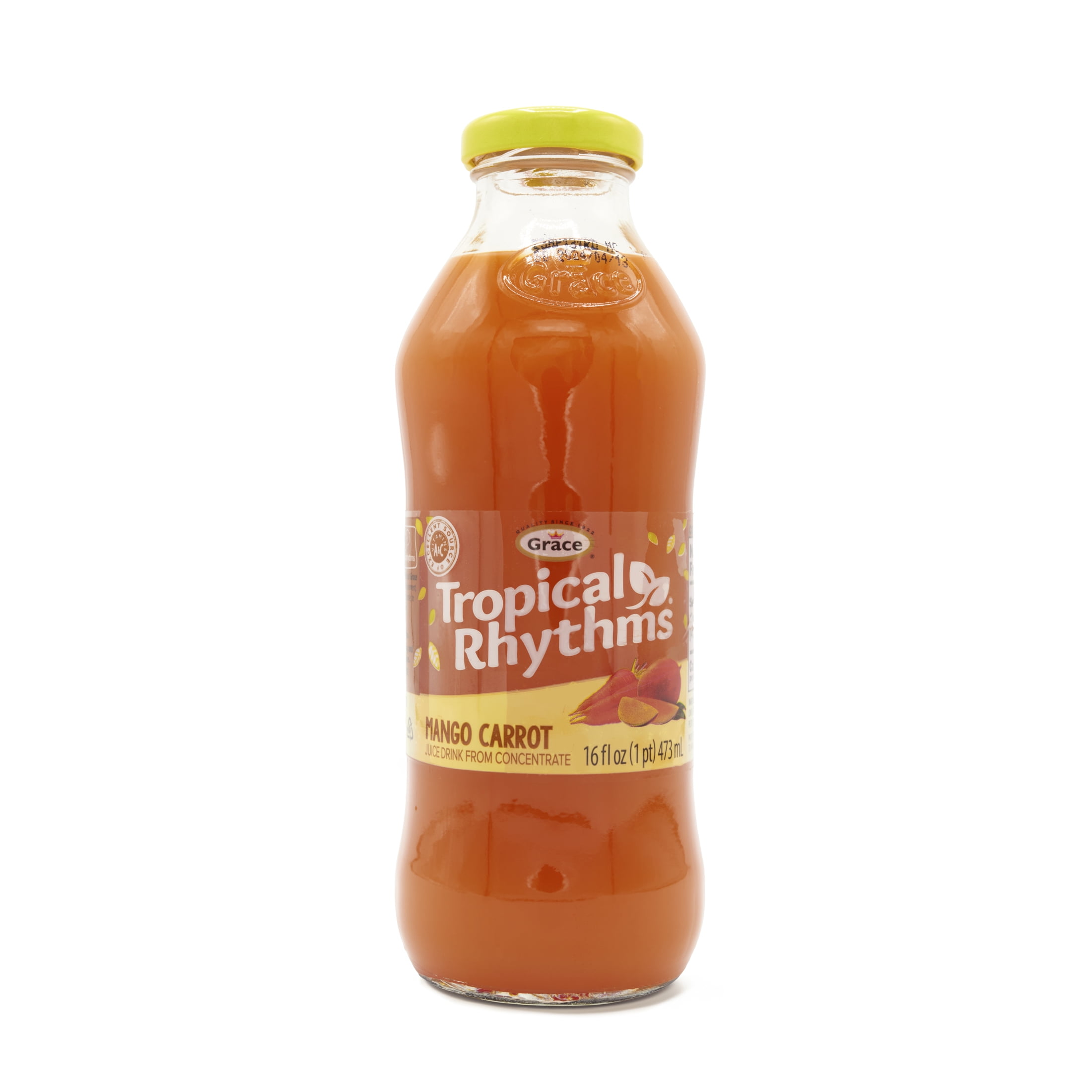 Grace Tropical Rhythms Mango Carrot Juice 16 fl oz Bottle - Walmart.com