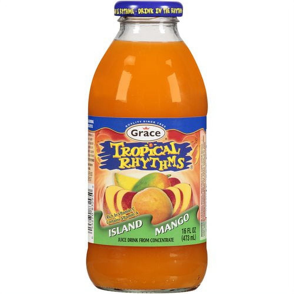 Grace Tropical Rhythms Mango Juice, 16 fl oz Bottle - Walmart.com