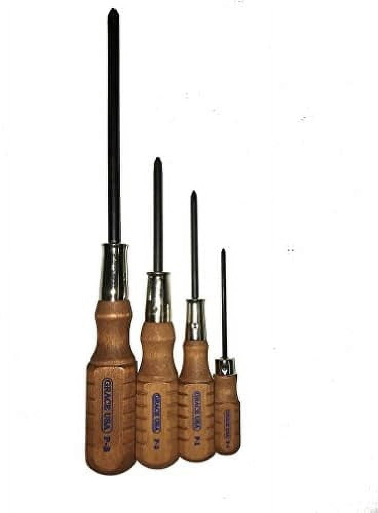 Grace USA 4 pc Phillips Screwdriver - 4 pc Phillips Screwdriver Set (0 ...