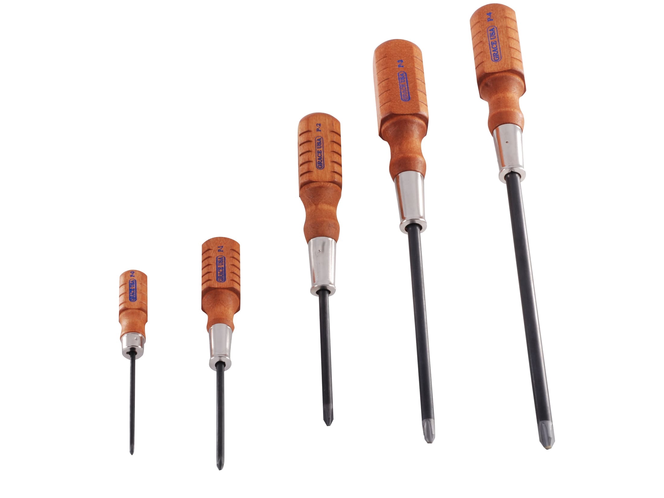 Grace USA 5 Piece Phillips Head Screwdriver Set - Walmart.com