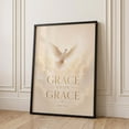 Grace Upon Grace Wall Art Christian Dove John 1:16 Scripture Decor ...