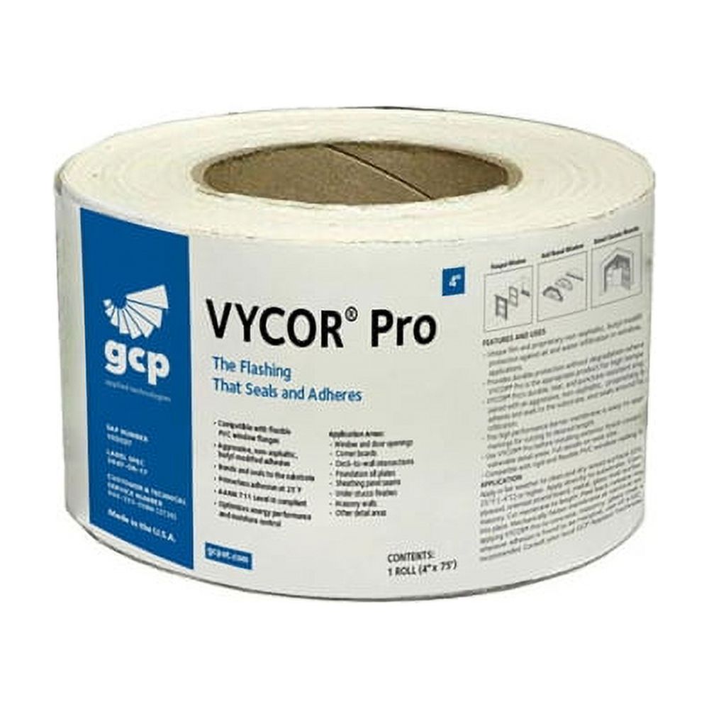 Grace Vycor PRO Self Adhering Flashing - 4 in - Carton of 12 - Walmart.com